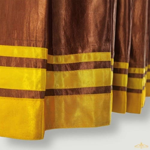 Brown Church Altar Curtains | Church Stage Curtain - Maurvii
